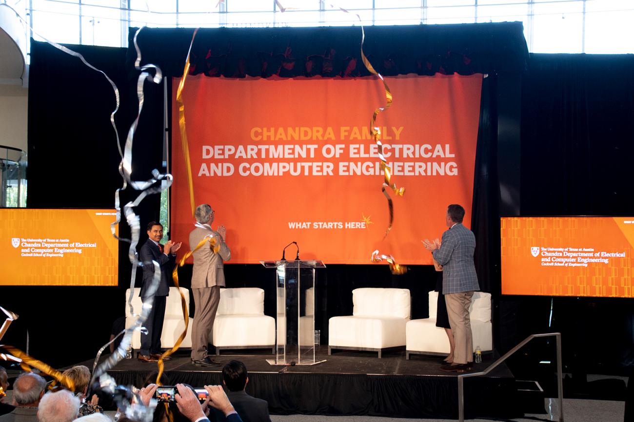 Chandra Family Department of Electrical and Computer Engineering Established | Texas ECE ...